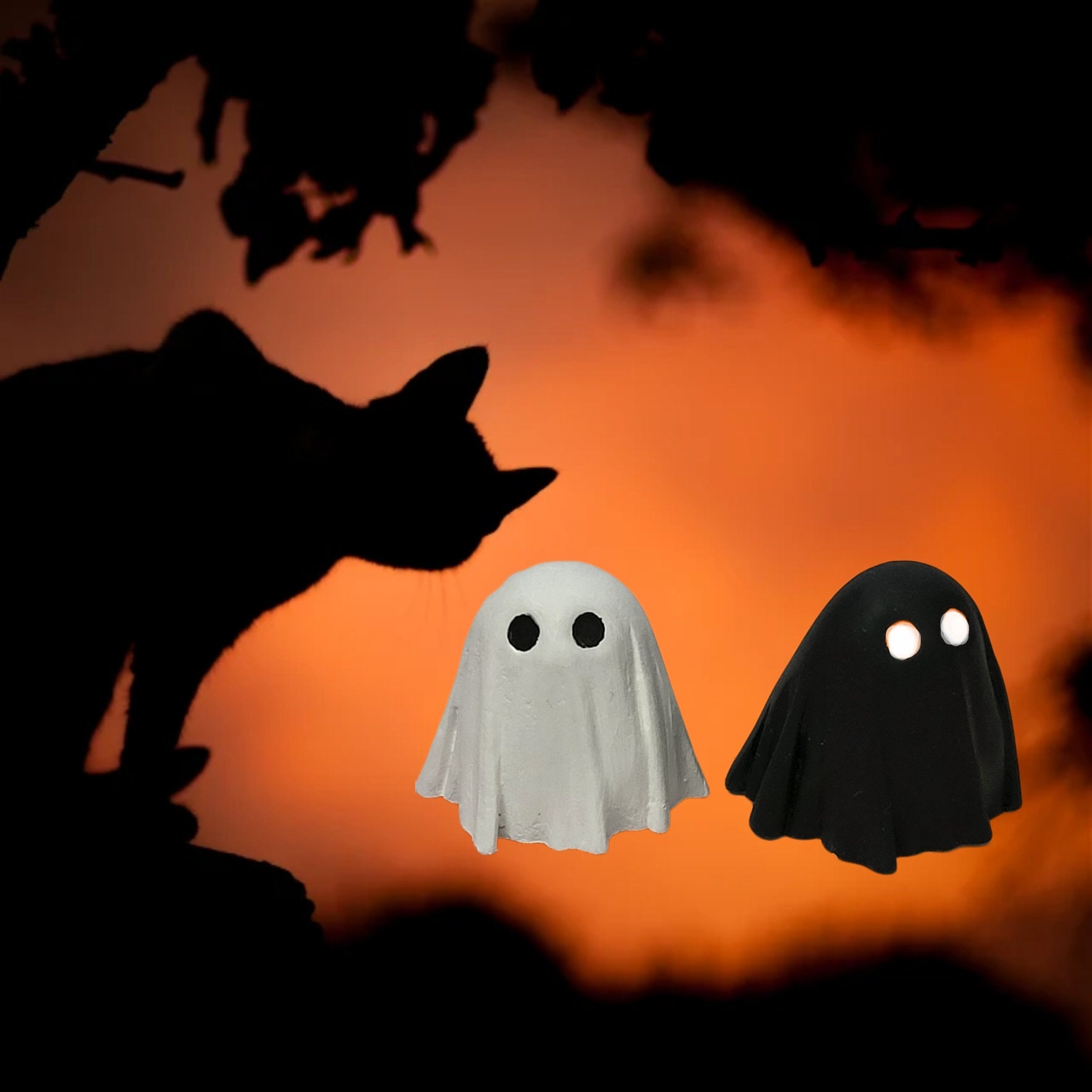 Ghost Pet Desk in a Jar, Adopt a Ghost, Gift for Ghost Souls , Dark Spirits, Ghost Keychain ...