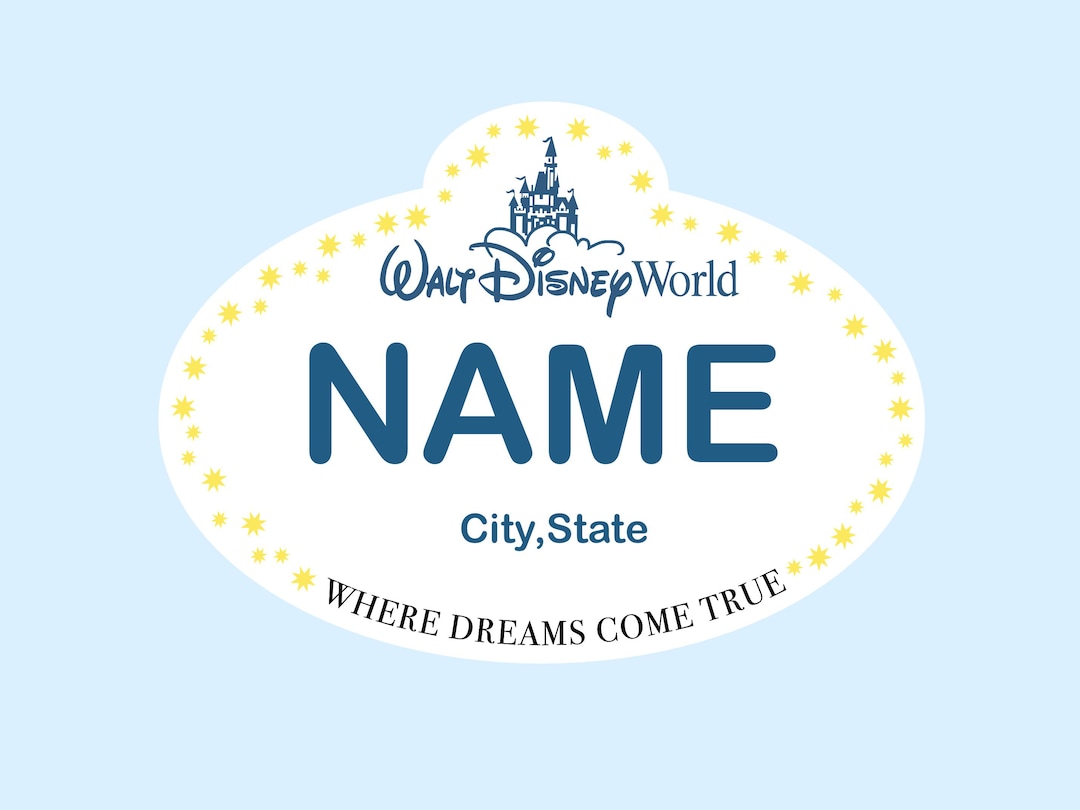 Cast Member Name Tag Sticker - Etsy