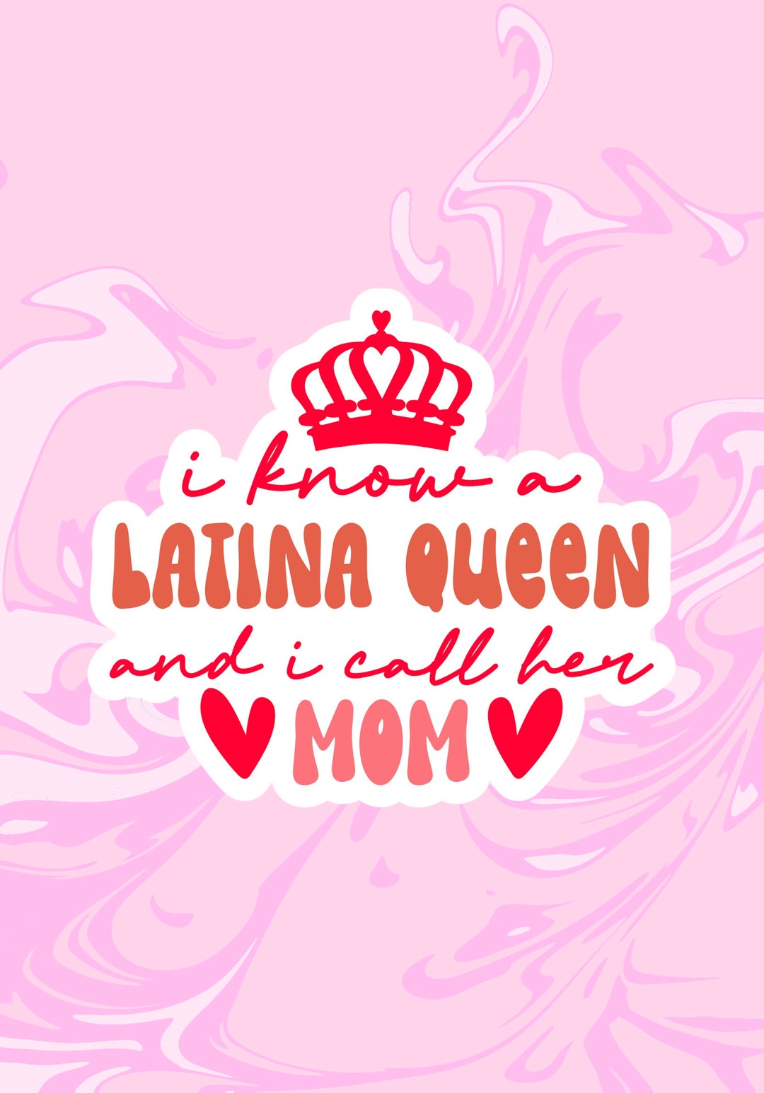Latina Queen Mom Sticker - Etsy