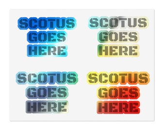 SCOTUS Goes Here Trash Sticker - Etsy