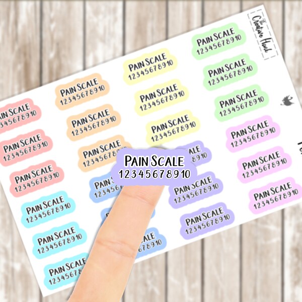 Pain Tracker Sticker - Etsy