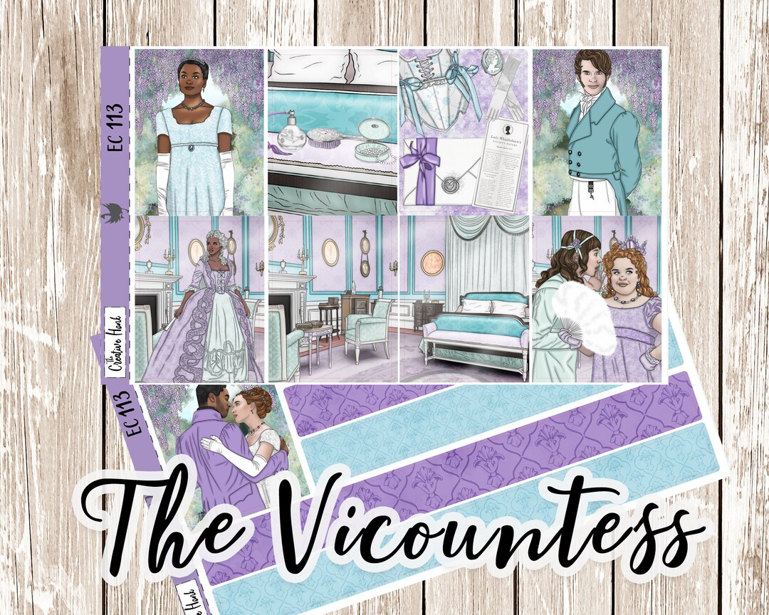 The Viscountess EC Standard Vertical Size Weekly Sticker - Etsy