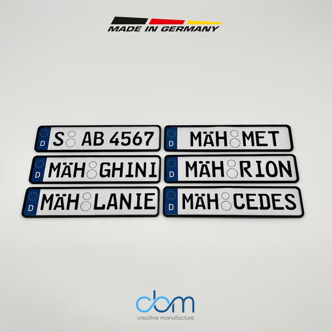 License Plate Holder Including Desired License Plate for Robotic Lawn ...