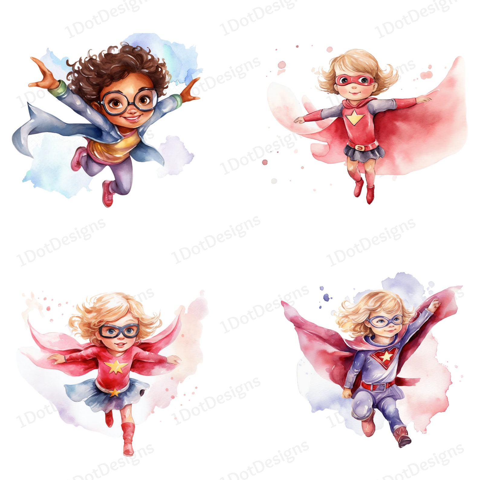 Superhero Girl Clipart Superhero PNG Superhero Clipart - Etsy UK
