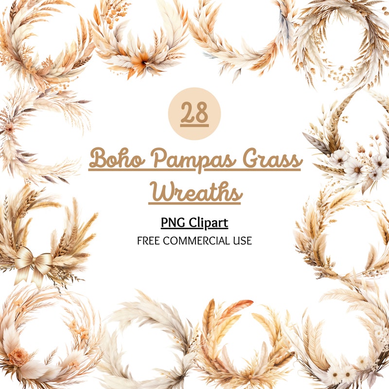 Pampas Wreath - Etsy