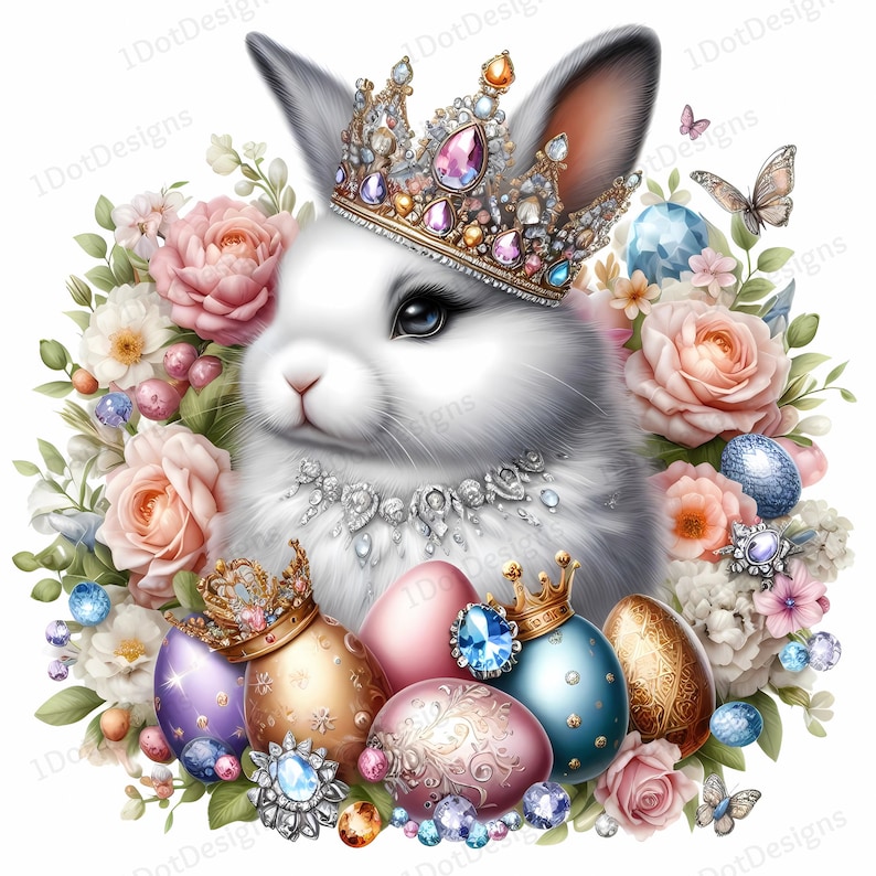 Easter Bunny Digital Paper 18 Jpegs, Easter Papers, Easter Backdrop ...