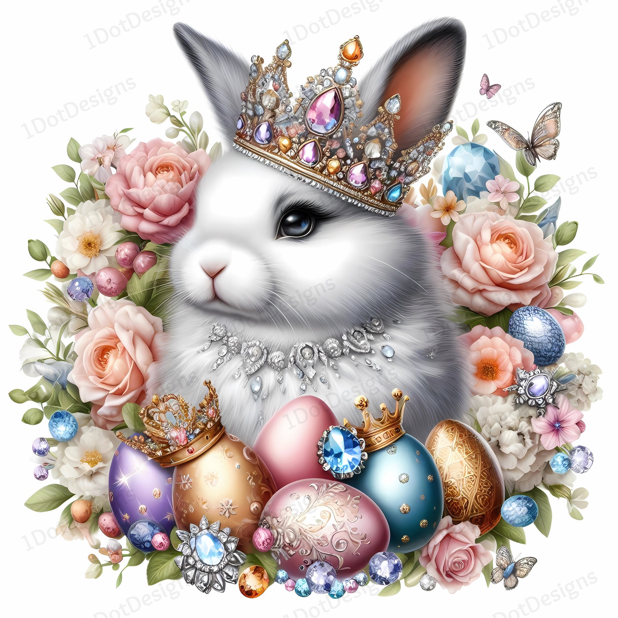 Easter Bunny Digital Paper 18 Jpegs, Easter Papers, Easter Backdrop ...