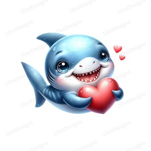 Cute Baby Shark Clipart Bundle, Baby Shark PNG, Baby Shark Clipart ...