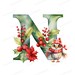Christmas Letter N Clipart Bundle, Christmas PNG, Christmas Clipart ...