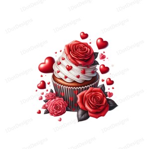Love Cupcakes Clipart Bundle, Love Clipart, Cupcake Clipart, Valentines ...