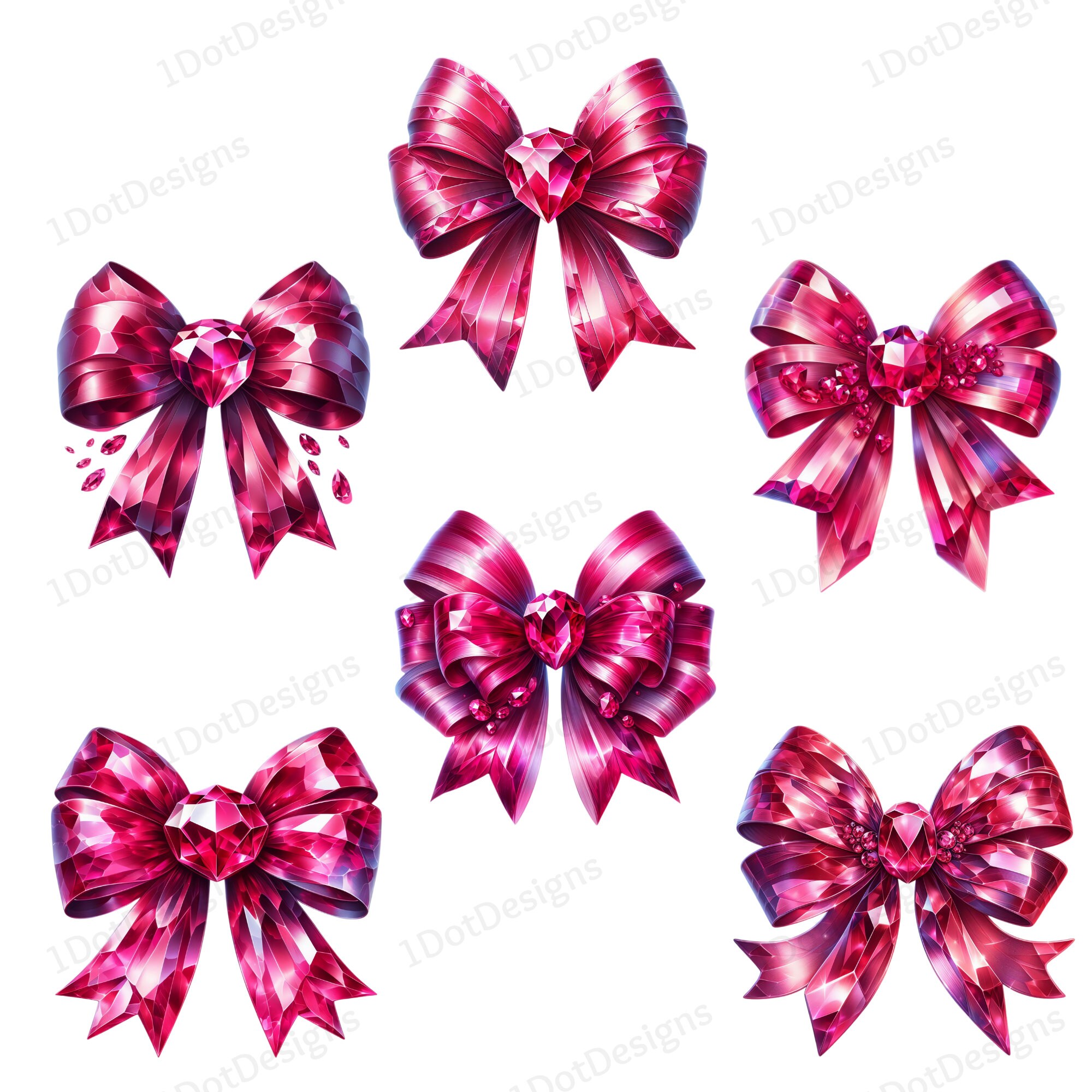 Ruby Decorations Clipart Bundle, Ruby PNG, Crystals Clipart, Ruby ...