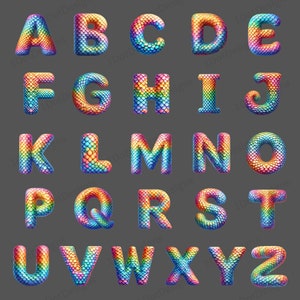 36 Dragon Scales Alphabet Clipart Bundle, Fantasy Font, Letters Clipart ...