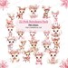 Pink Reindeer Clipart Bundle, Christmas PNG, Christmas Clipart, Baby ...
