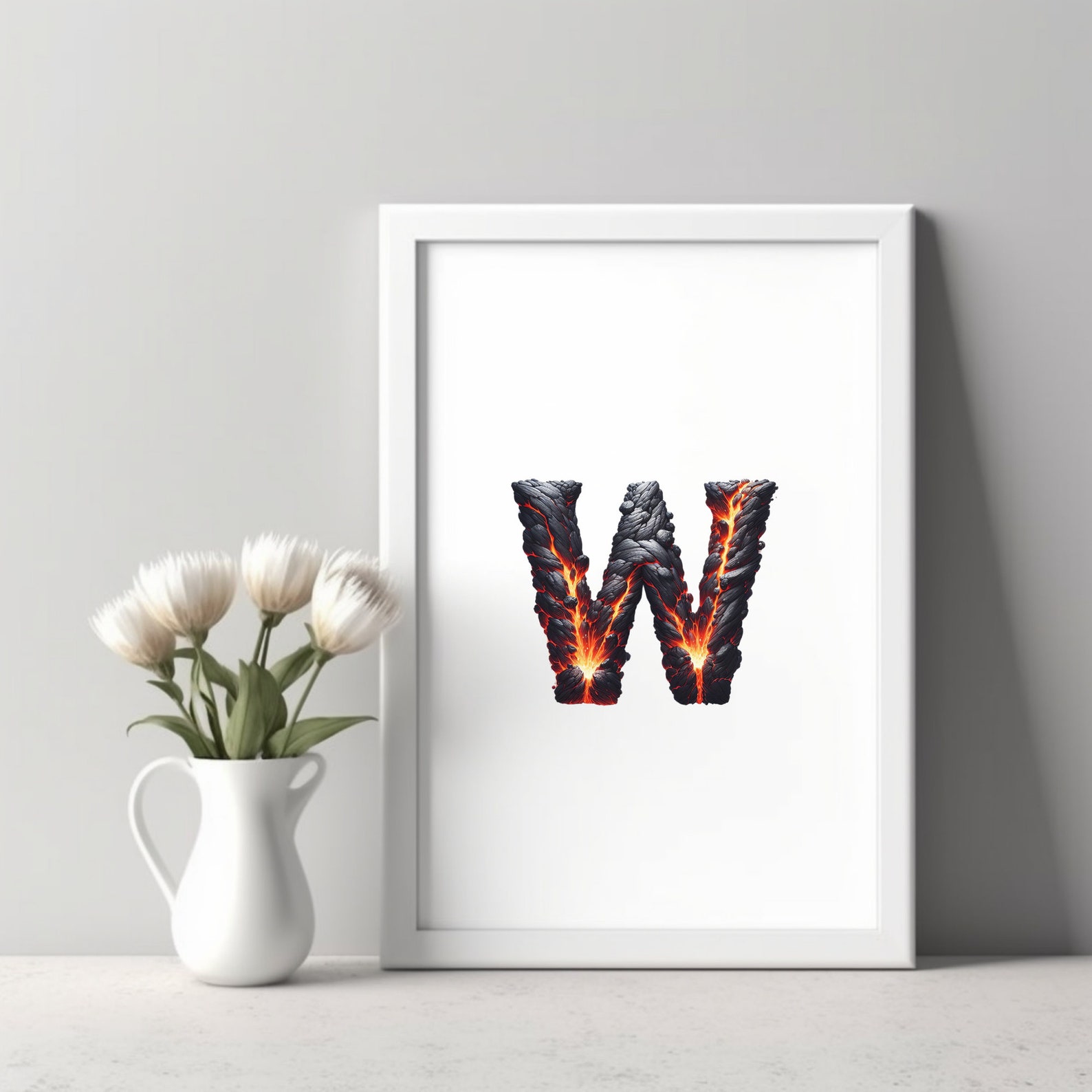 36 Lava Alphabet Clipart Bundle, Volcano PNG, Letters Clipart, Fire ...