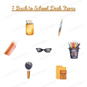 Back to School Clipart Bundle, School PNG, Watercolor Clipart, Back to ...