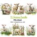 Spring Lamb Clipart Bundle, Sheep PNG, Watercolor Clipart, Floral Lamb ...