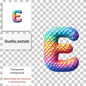 36 Dragon Scales Alphabet Clipart Bundle, Fantasy Font, Letters Clipart ...