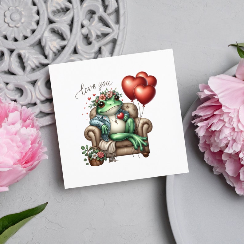 Valentines Frog Clipart, Valentines Day Clipart, Love Clipart, Frog Png ...
