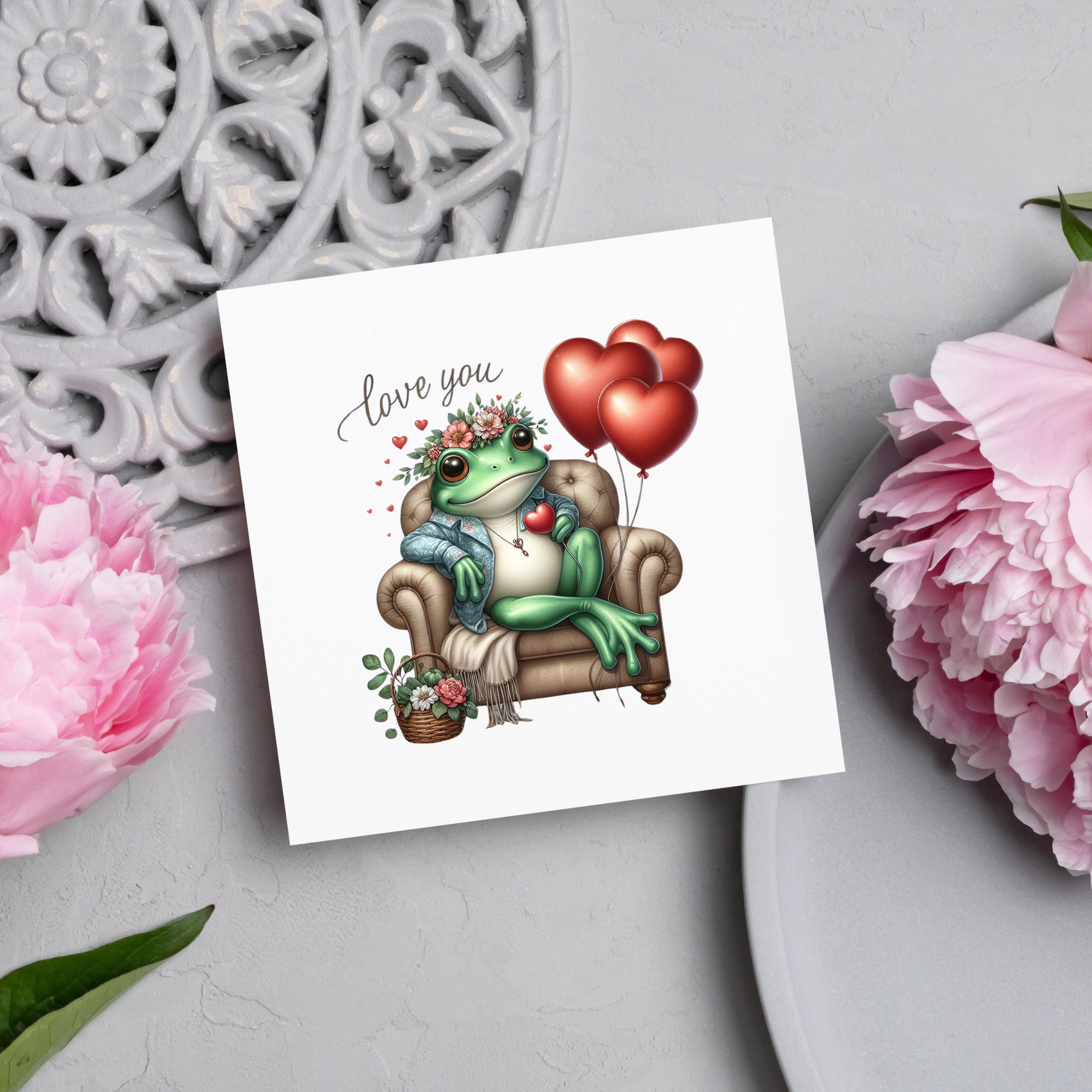 Valentines Frog Clipart, Valentines Day Clipart, Love Clipart, Frog Png ...