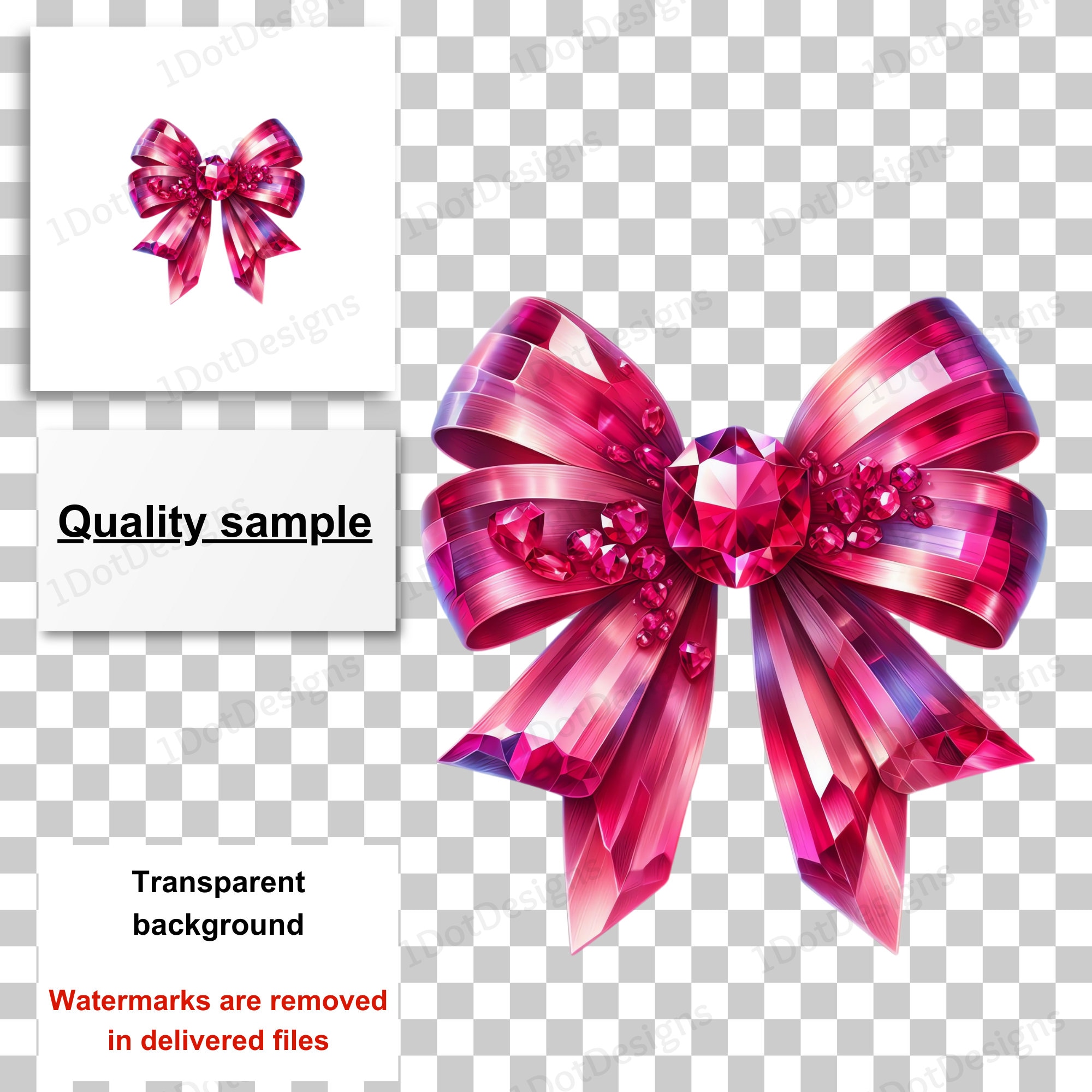Ruby Decorations Clipart Bundle, Ruby PNG, Crystals Clipart, Ruby ...