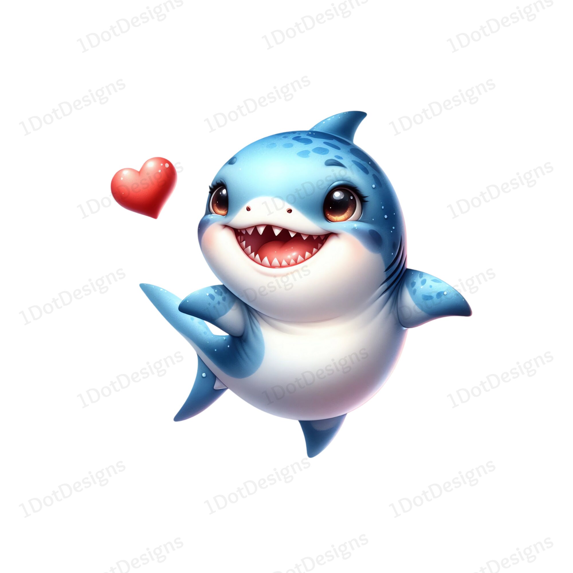 Cute Baby Shark Clipart Bundle, Baby Shark PNG, Baby Shark Clipart ...