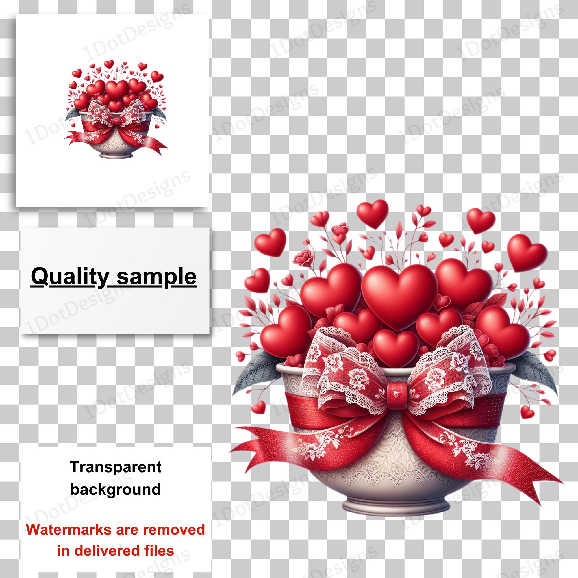 Lace Plant Clipart Bundle, Love Clipart, Botanicals Clipart, Garden ...