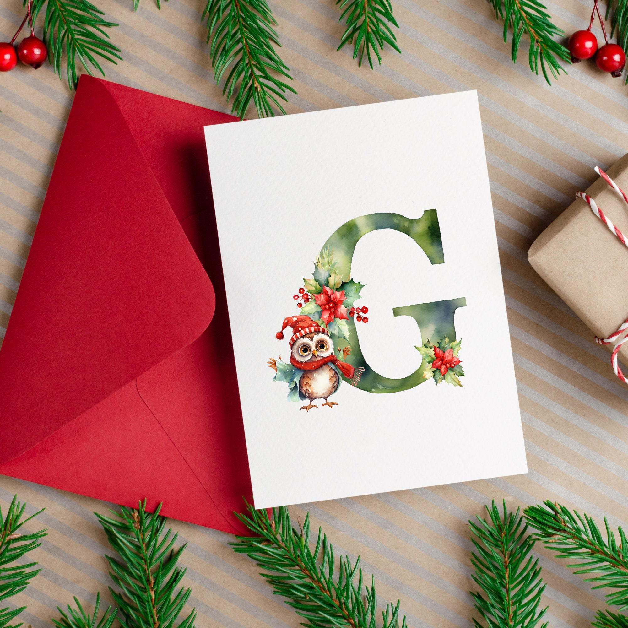 Christmas Letter G Clipart Bundle, Christmas PNG, Christmas Clipart ...