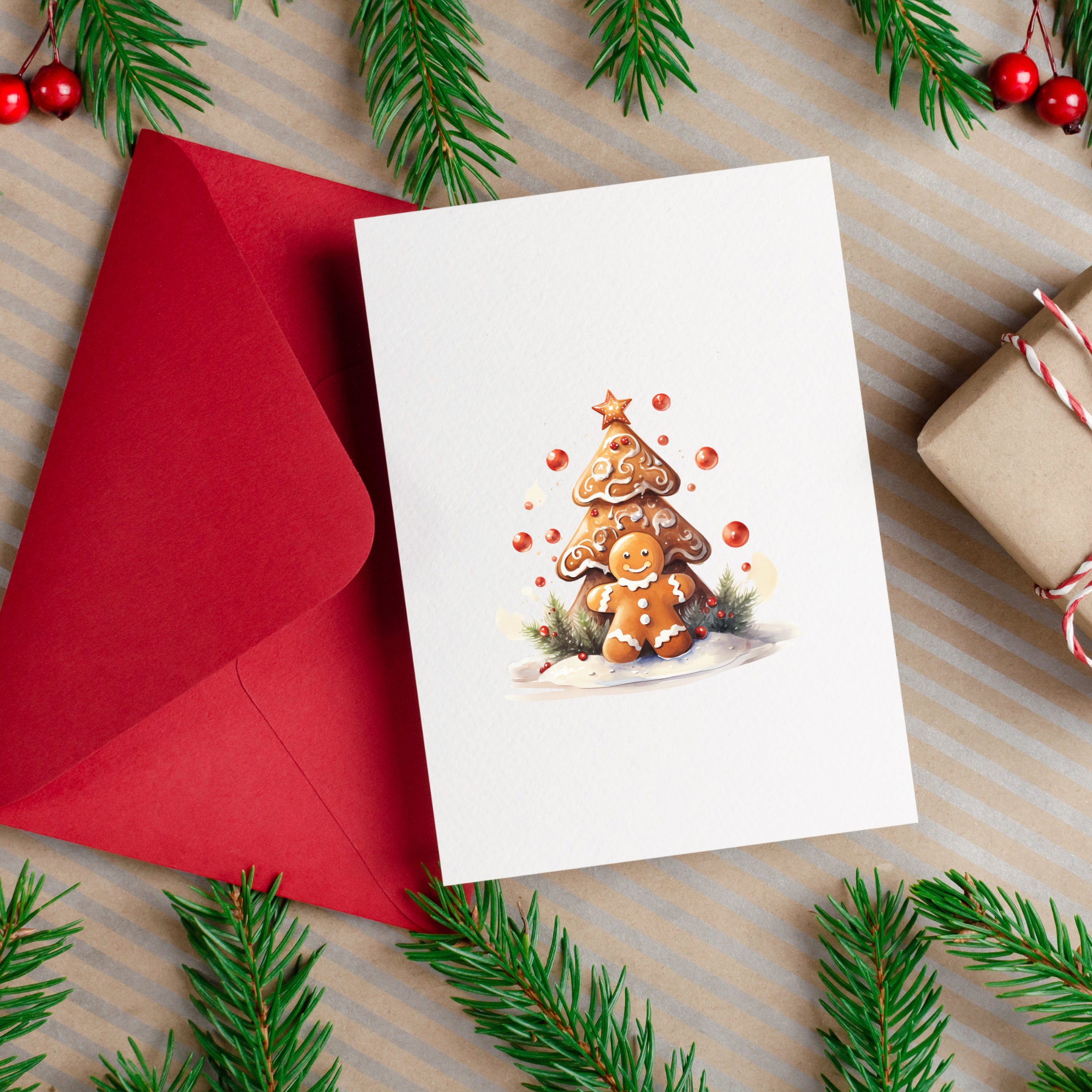 Gingerbread Cookies Clipart Bundle, Christmas PNG, Christmas Clipart ...