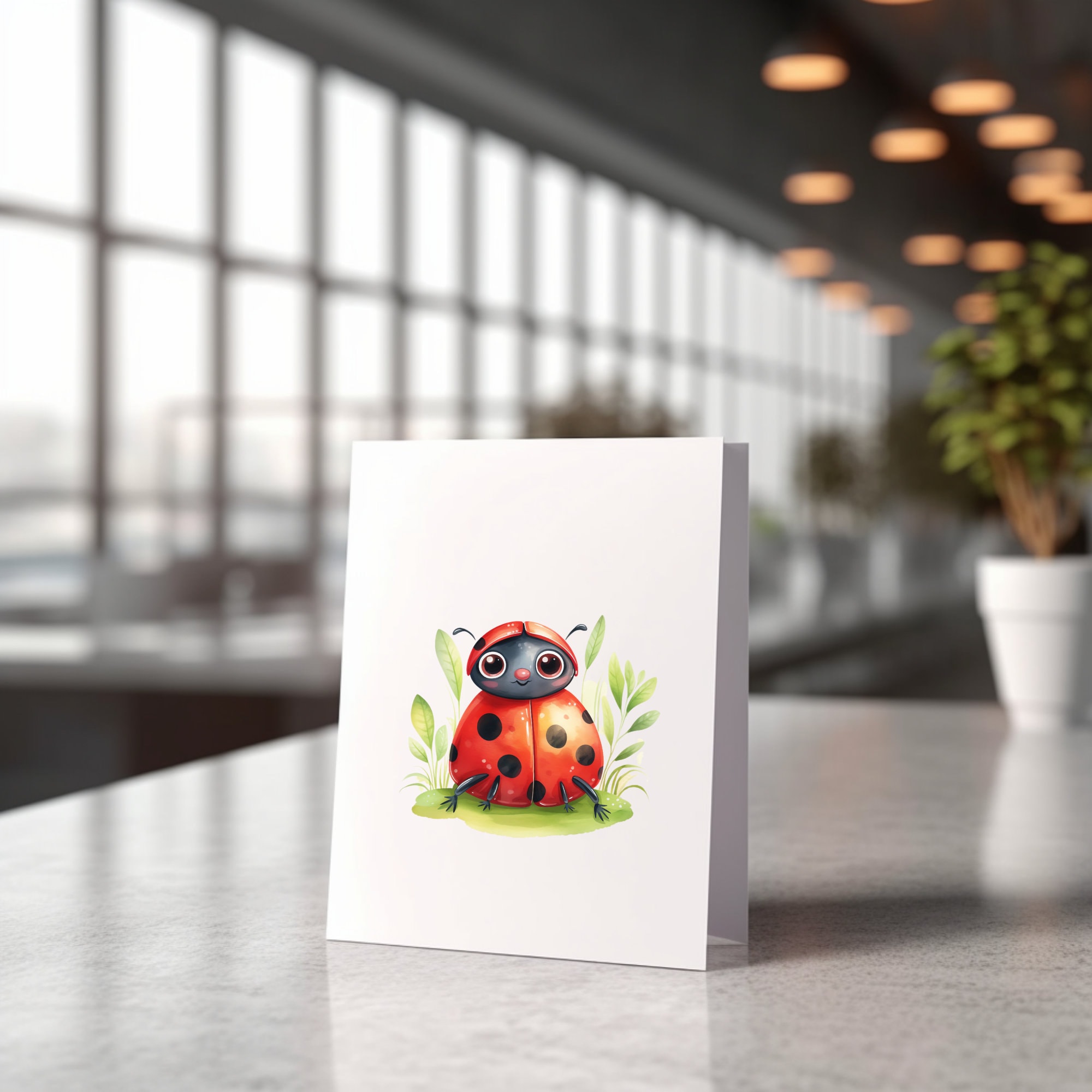 Cute Baby Ladybug Clipart Bundle, Nursery PNG, Watercolor Clipart ...