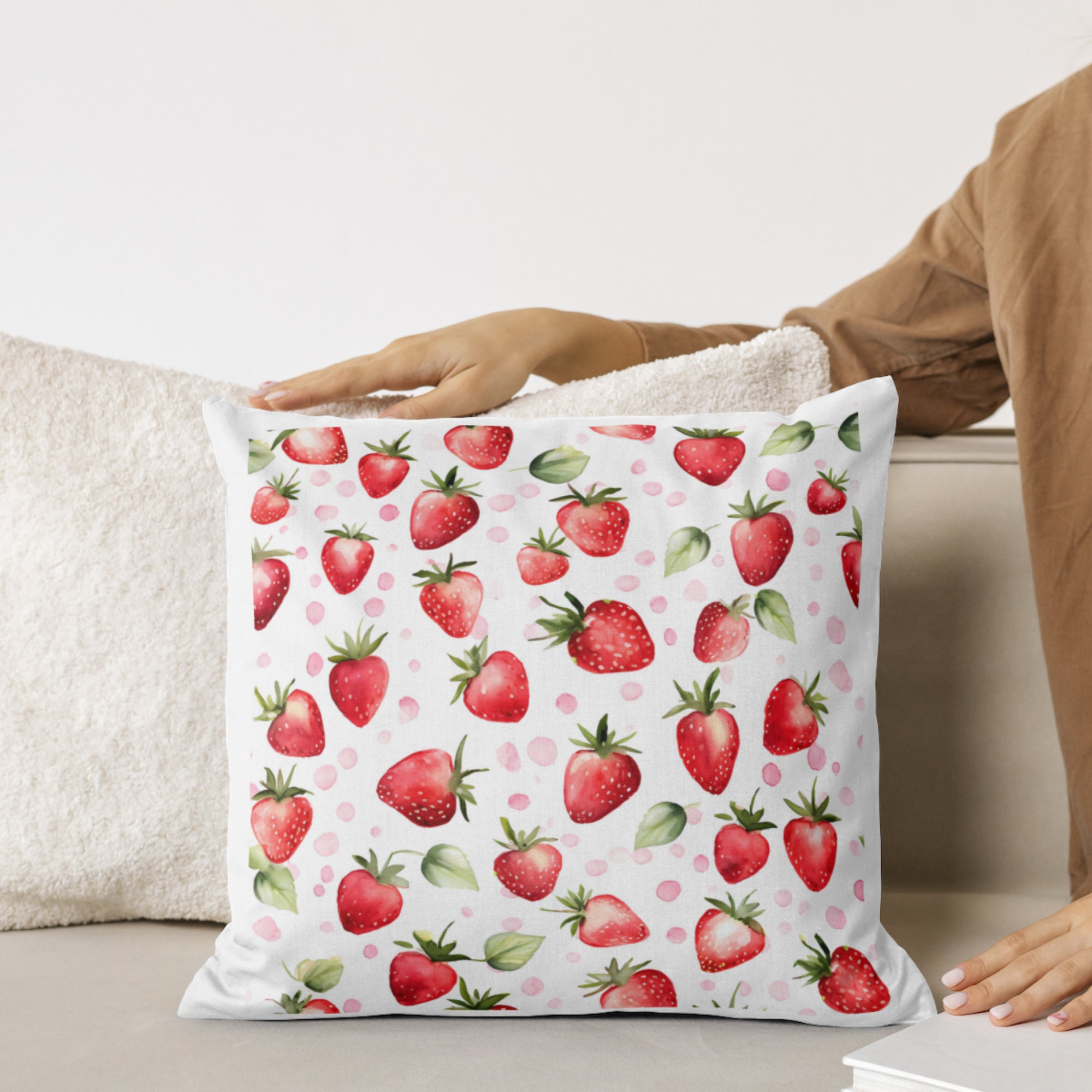 Summer Fruit Digital Paper, Seamless Watercolor Patterns (digital ...