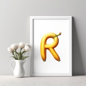 26 Banana Alphabet Clipart Bundle, Banana PNG, Letters Clipart, Fancy ...