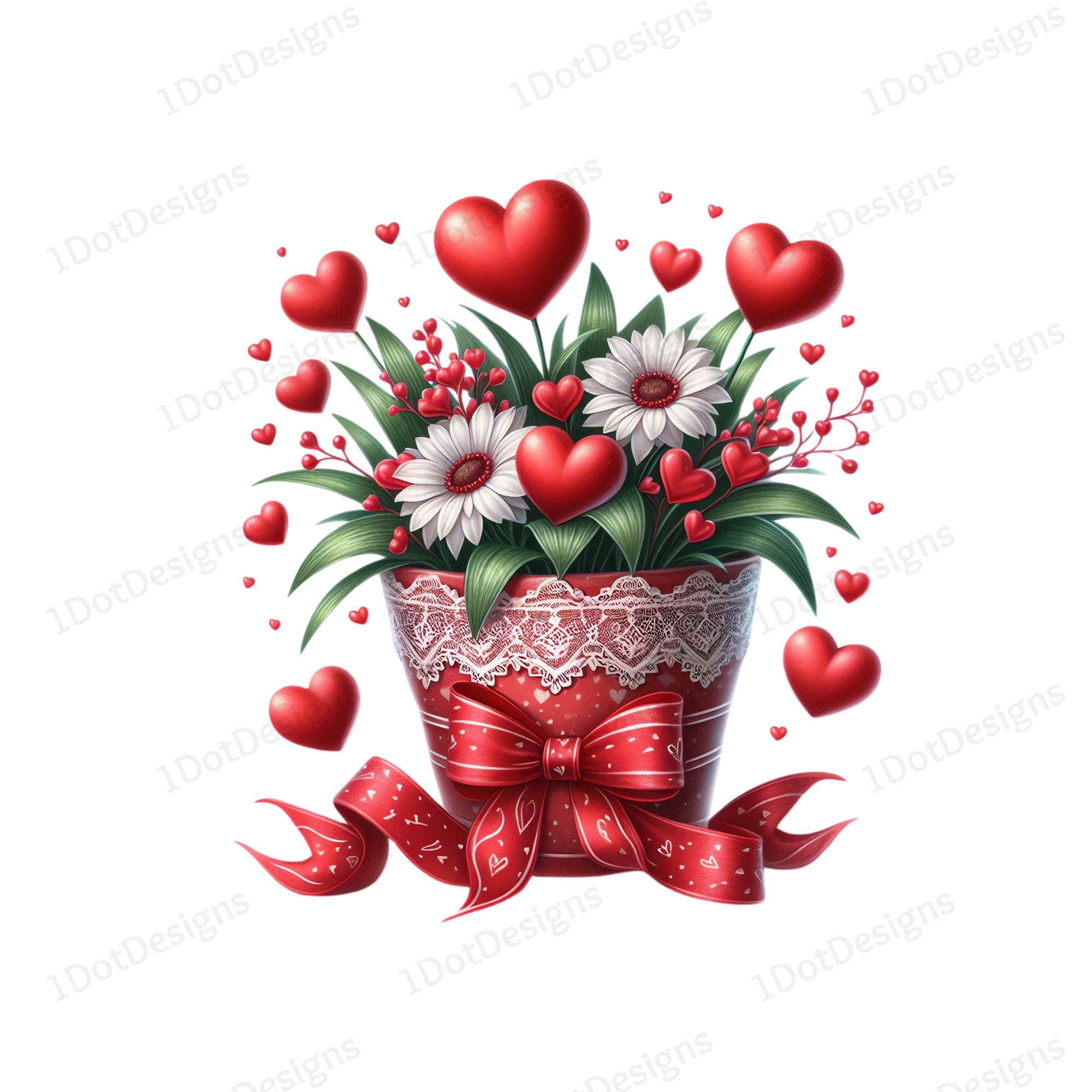 Lace Plant Clipart Bundle, Love Clipart, Botanicals Clipart, Garden ...