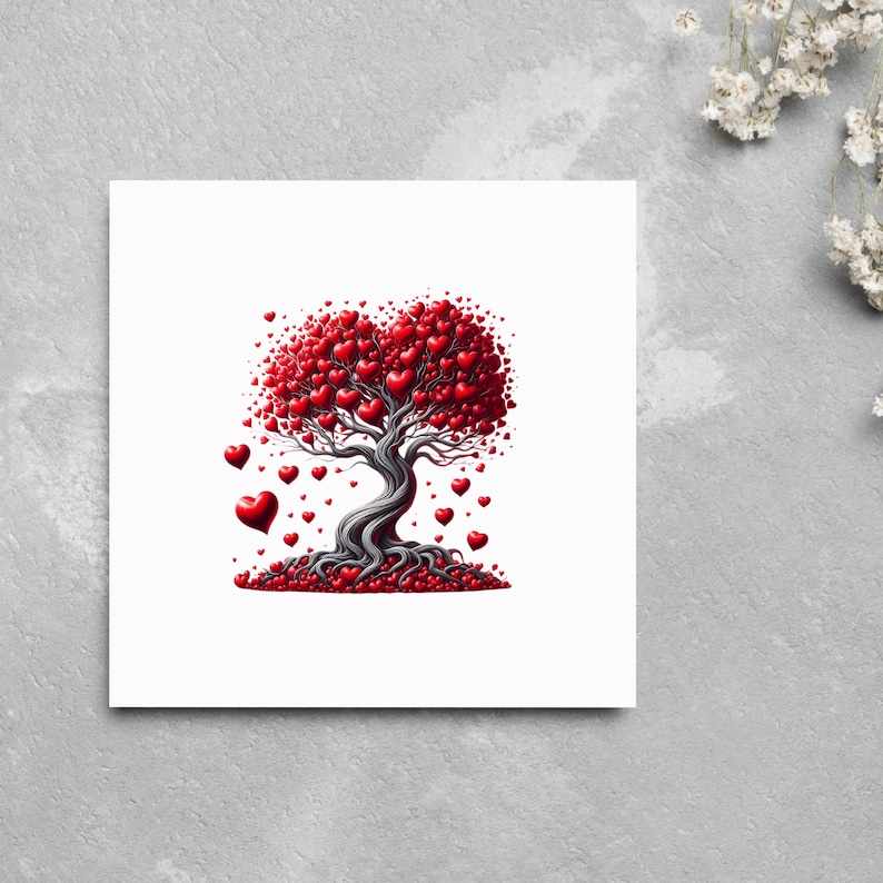 Love Tree Clipart Bundle, Love Clipart, Tree of Love, Valentines ...