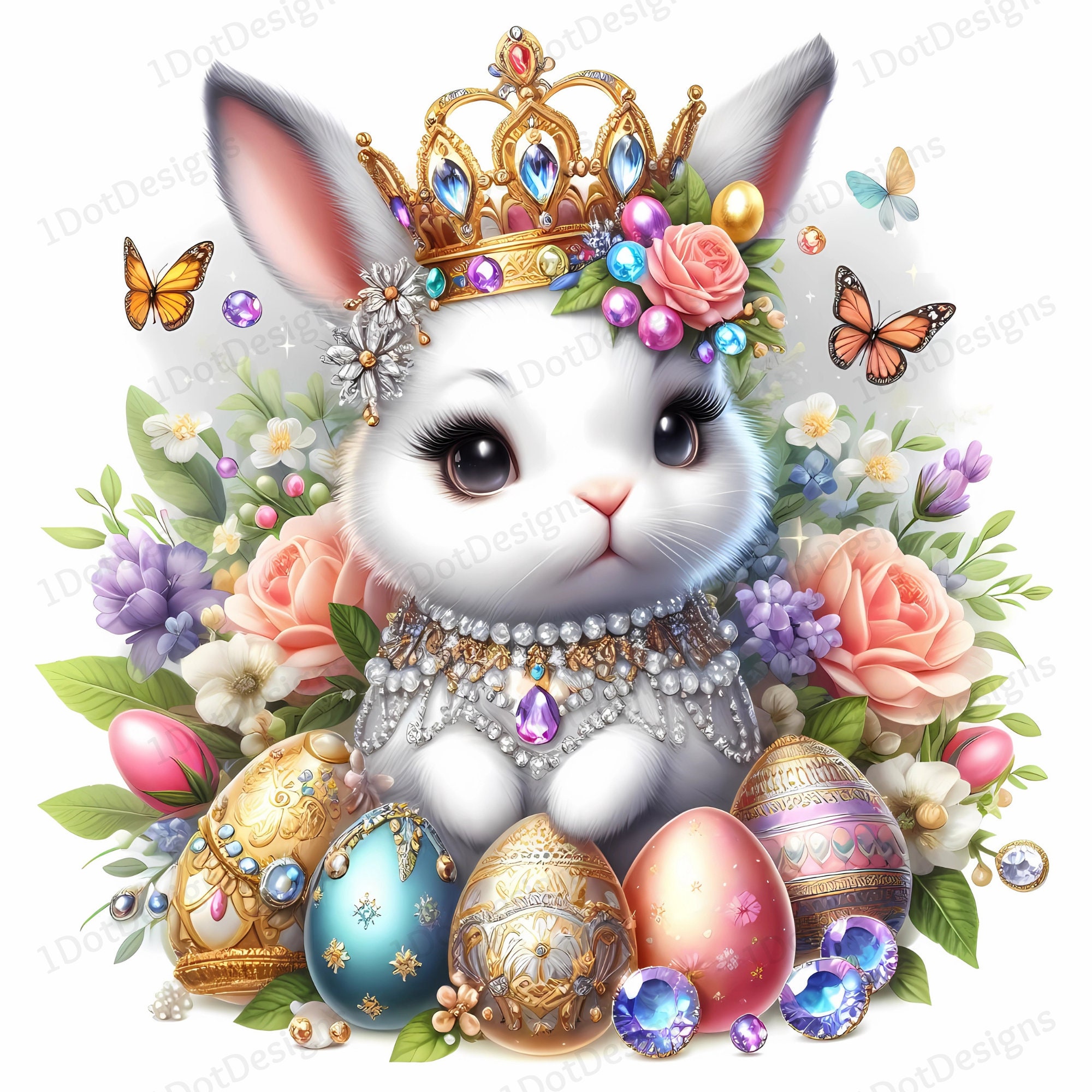 Easter Bunny Digital Paper 18 Jpegs, Easter Papers, Easter Backdrop ...