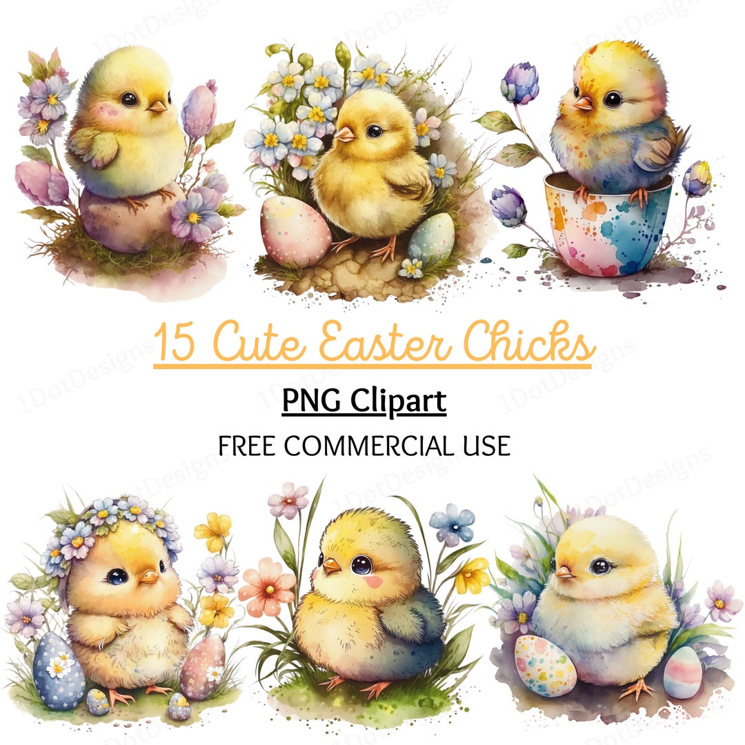 Pastel Easter Clipart Bundle, Easter PNG, Watercolor Clipart, Easter ...