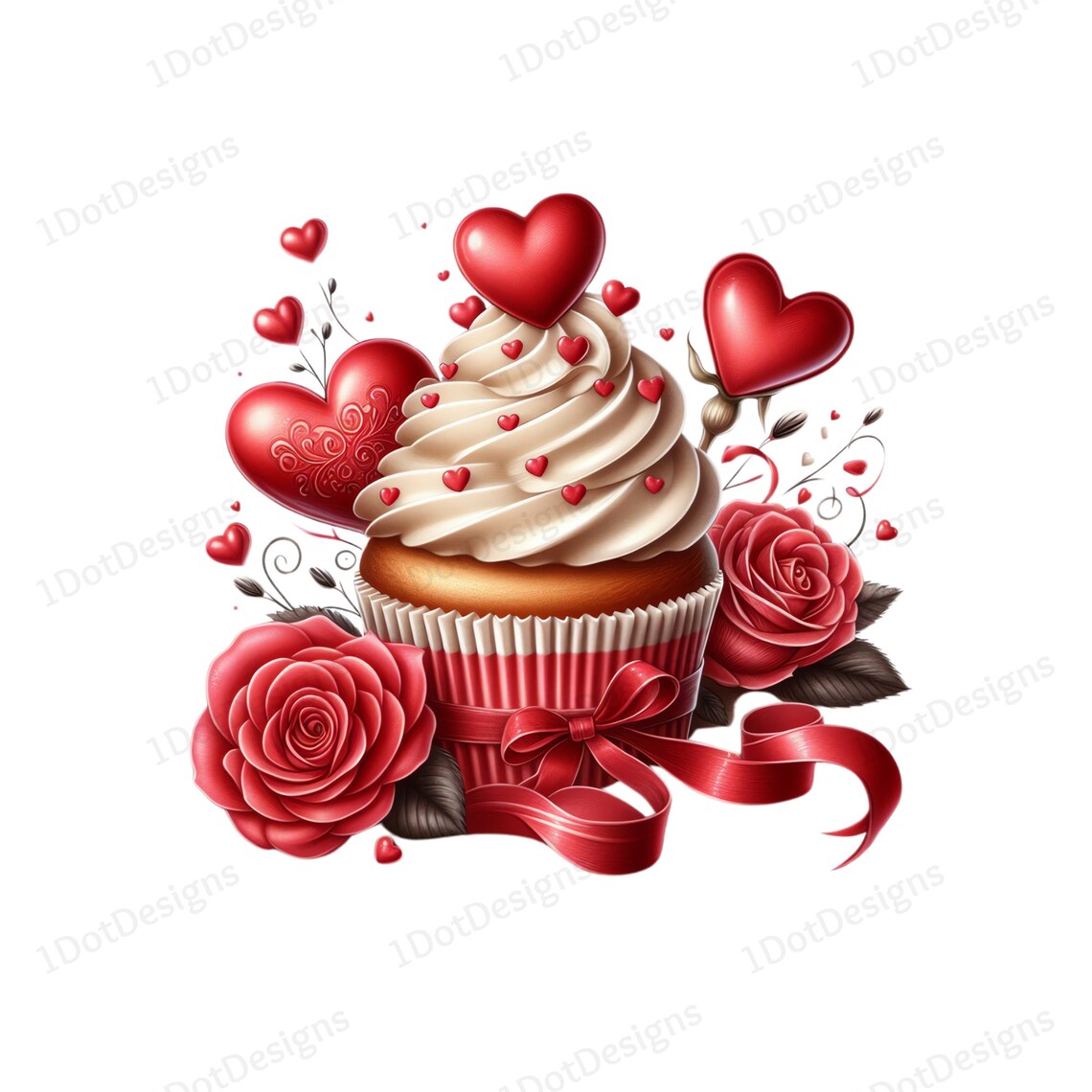 Love Cupcakes Clipart Bundle, Love Clipart, Cupcake Clipart, Valentines ...