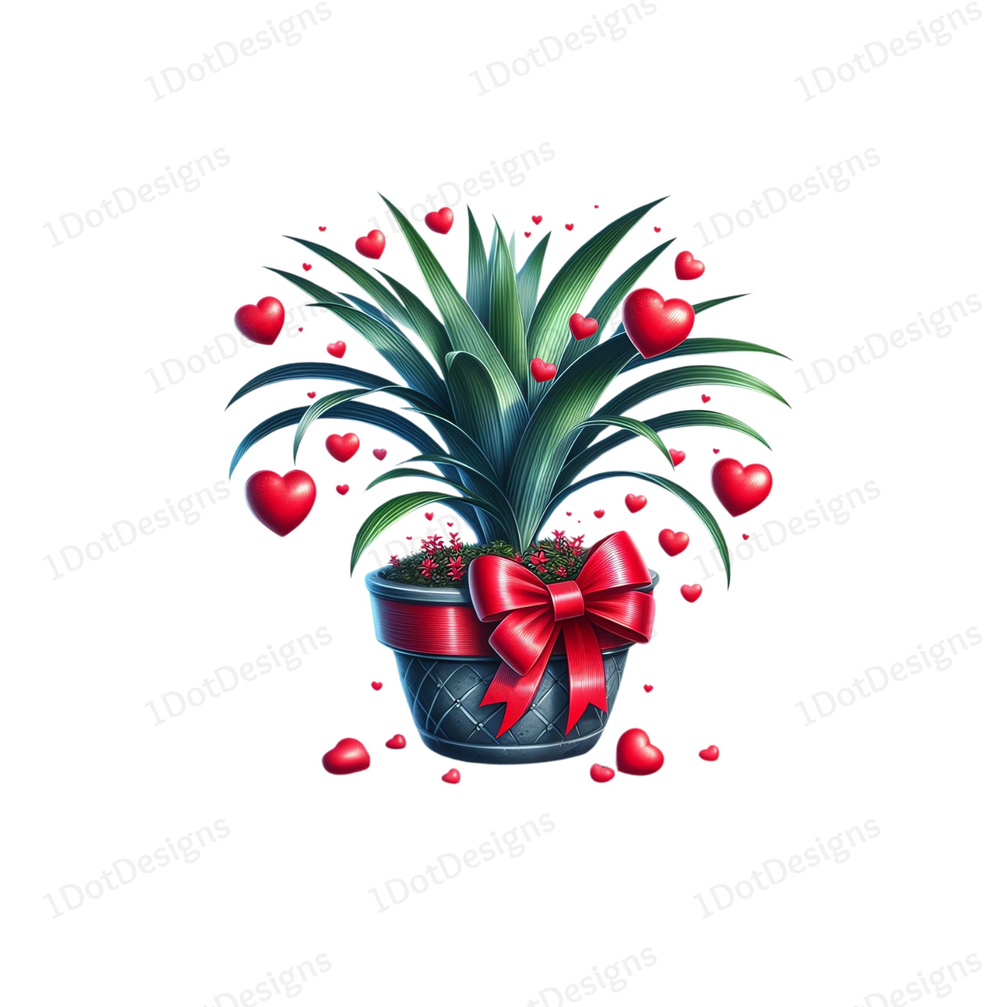 Heart Plant Clipart Bundle, Love Clipart, Botanicals Clipart, Garden ...