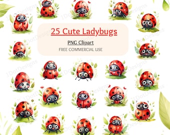 Lady Bug Themed Alphabet Clip Art PNG Files Bulletin Board - Etsy