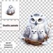 Snowy Owl Family Clipart Bundle Snow Owl PNG Nature Clipart - Etsy UK