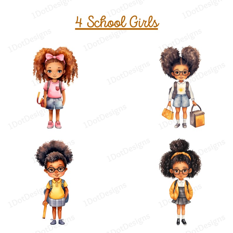 Back to School Clipart Bundle, School PNG, Watercolor Clipart, Back to ...