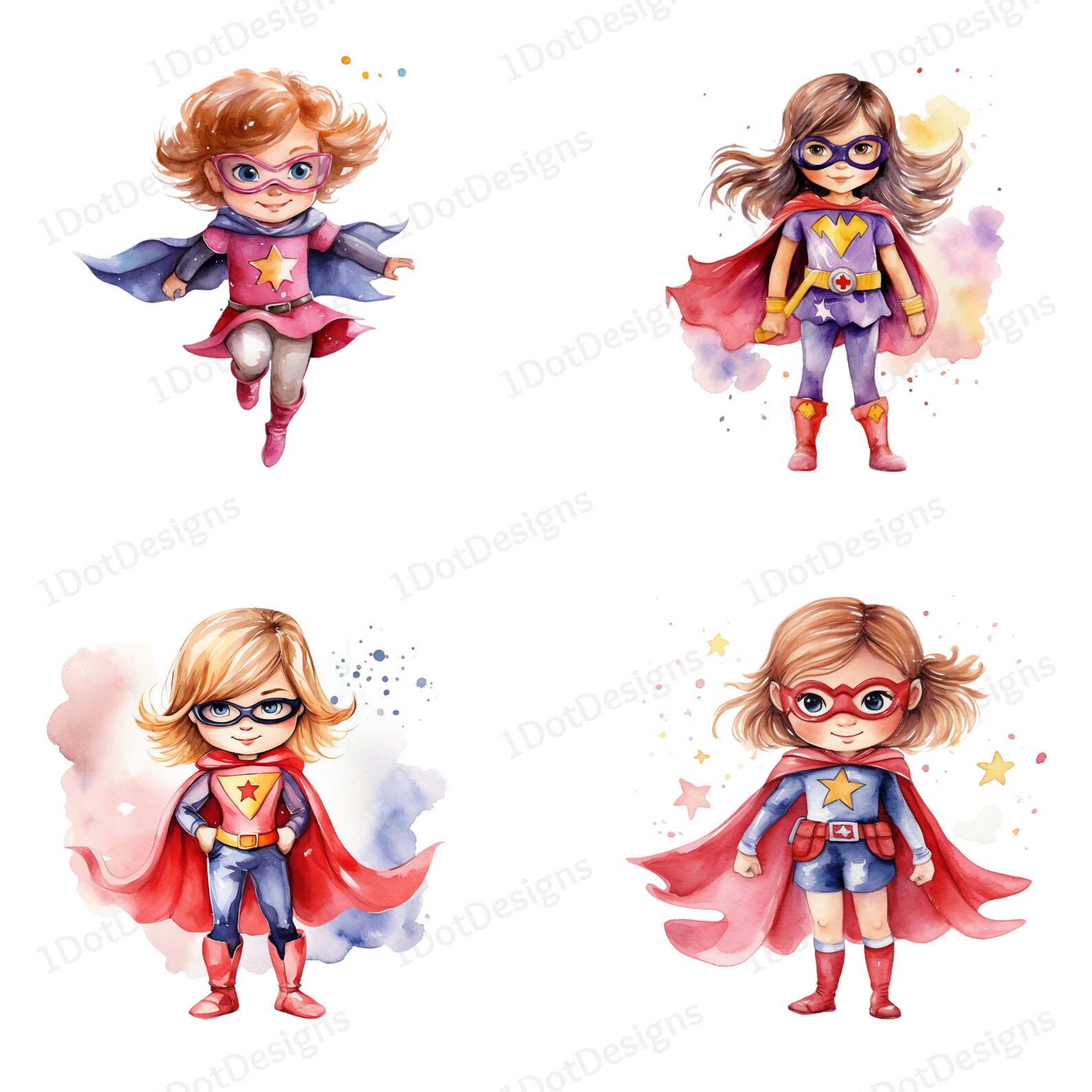 Superhero Girl Clipart Superhero PNG Superhero Clipart - Etsy UK