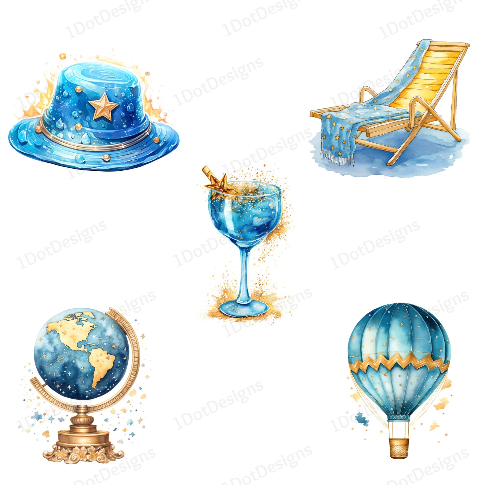 Festive Vacation Clipart Bundle Christmas Vacation PNG - Etsy