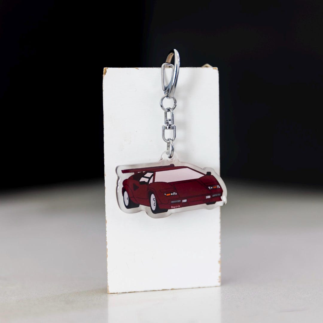 Lamborghini Countach Keychain - Etsy