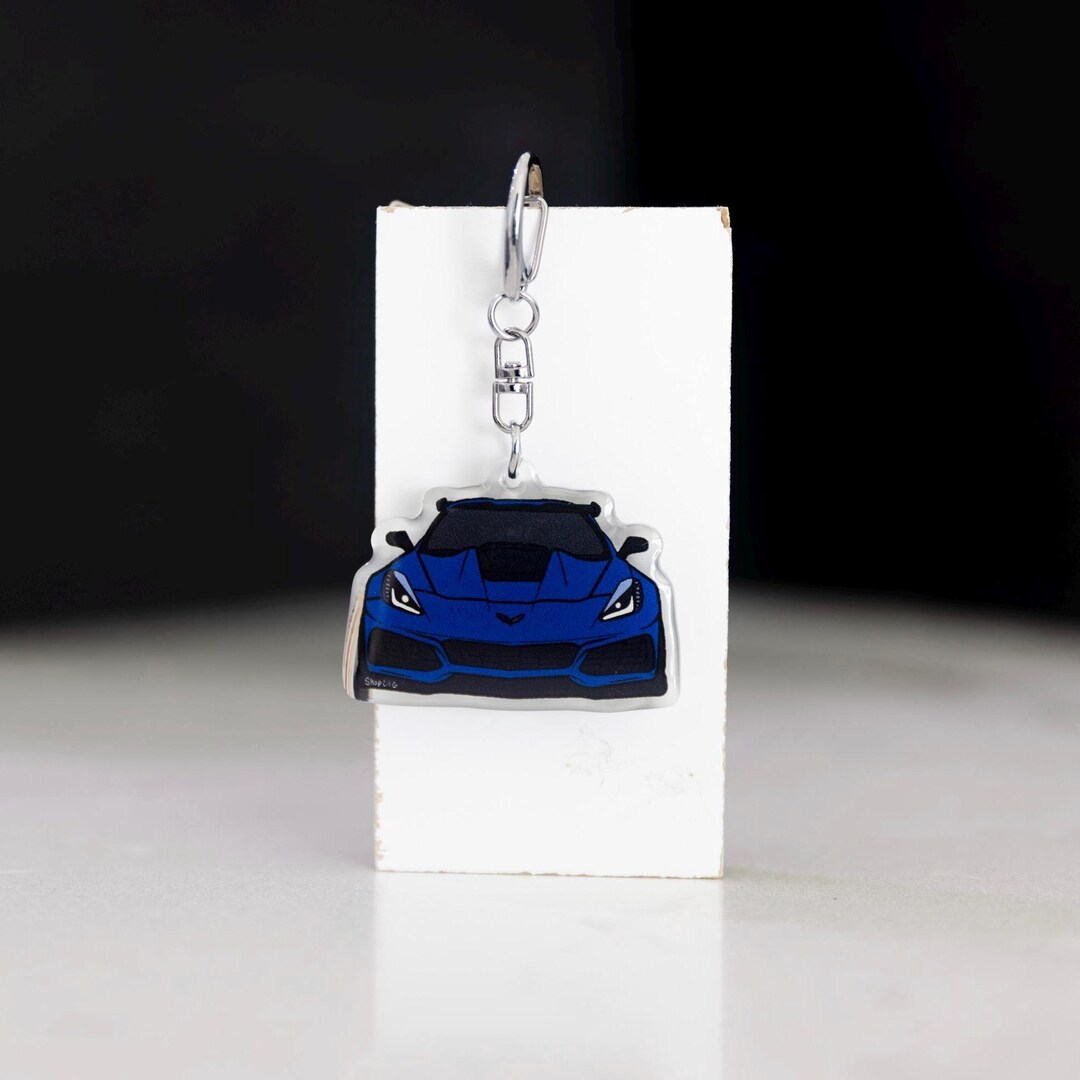 Corvette ZR1 Keychain - Etsy
