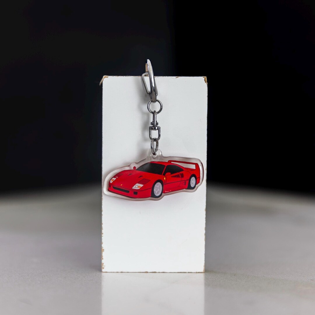 Ferrari F40 Keychain - Etsy