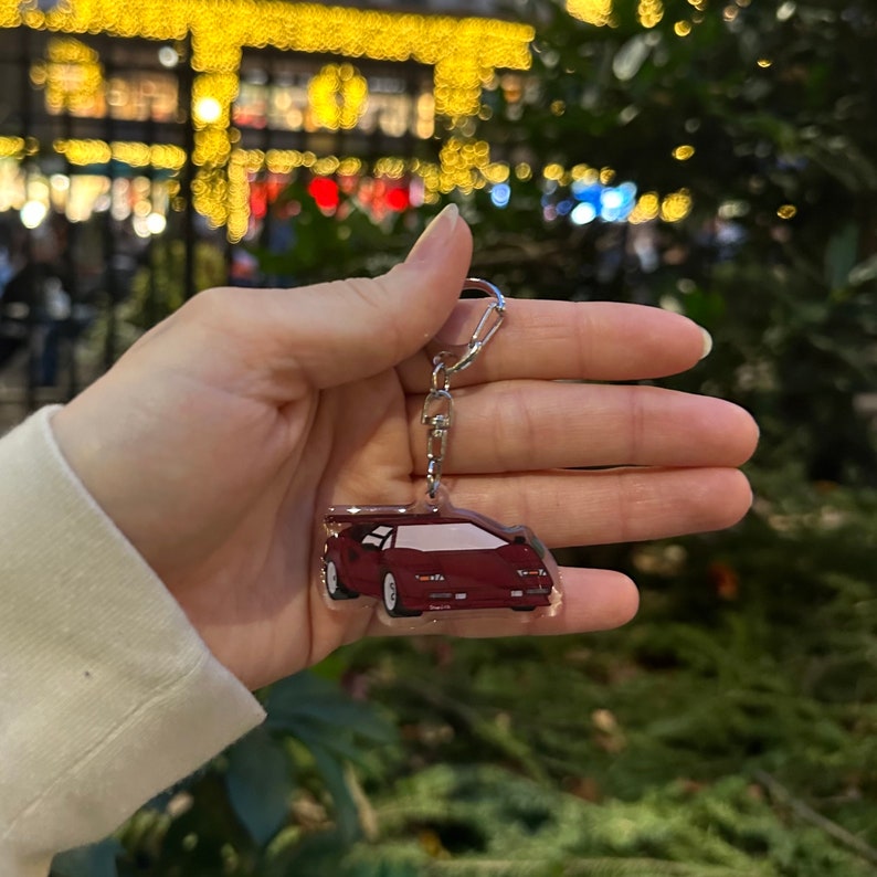 Lamborghini Countach Keychain - Etsy