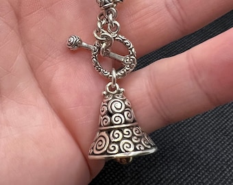 Nice Vintage Sterling Silver Bell Charm With Turquoise and - Etsy