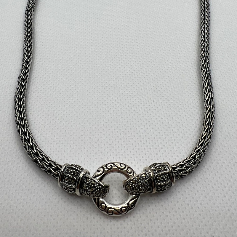 Marcasite Necklace - Etsy