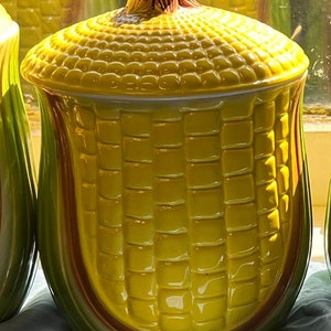 Vintage 1960's Corn Pantry Container - Medium - Etsy