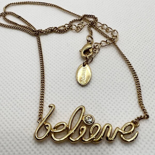 Believe Necklace - Etsy